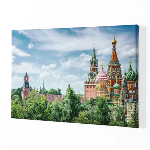 Moskva slika na platnu, dekoracija za zid, gradovi i arhitektura